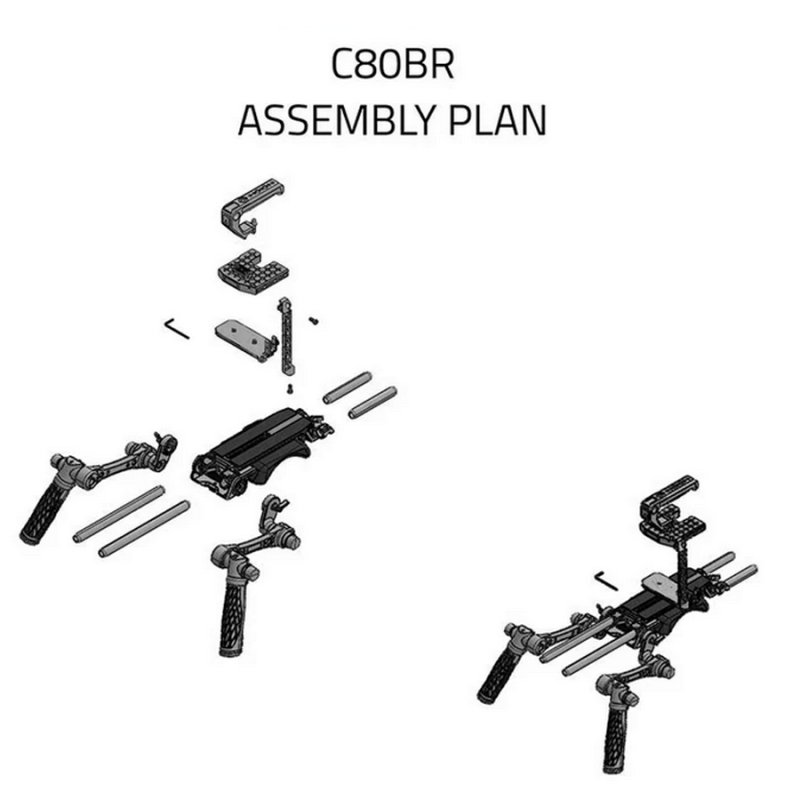 C80BR - Baseplate Cage with Handles for EOS C80
